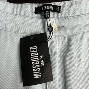 Missguided | Jeans | Missguided High Waisted Pale Blue Wash Wrath Jeans ...